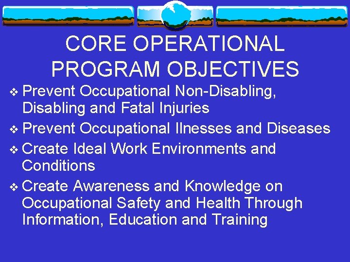 Occupational Safety and Health in Zimbabwe Presented By