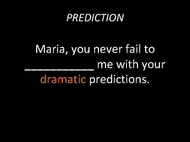 5 th Grade Vocabulary Cycle Prediction PREDICTION Why