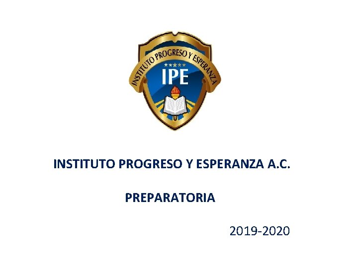 COMUNIDAD EDUCATIVA DE NUEVO INGRESO PREPARATORIA BIENVENIDOS CICLO