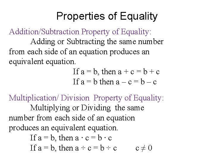 Lesson 1 1 Objective To solve one step