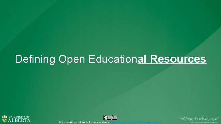 Speedy Intro to Open Education Centre for Teaching