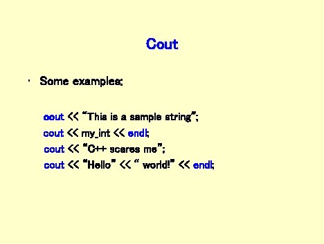 C Boot Camp A review of your first