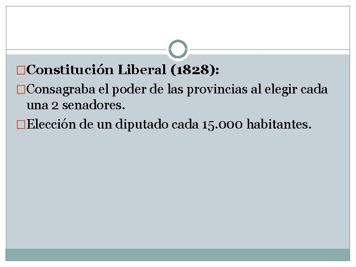 Perodo de Aprendizaje Poltico OBJ CONOCER LAS PRIMERAS