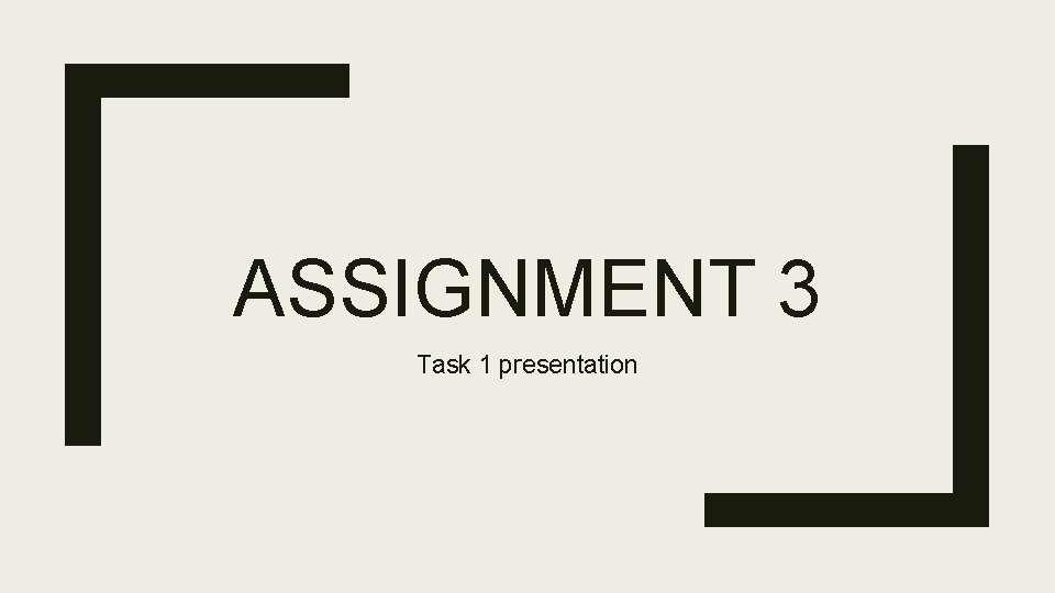 ASSIGNMENT 3 Task 1 presentation Health and safety