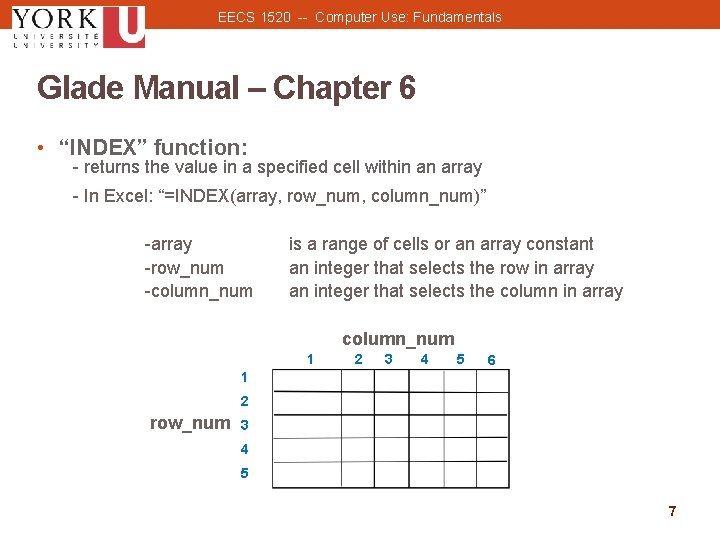 EECS 1520 Computer Use Fundamentals Glade Manual Chapter