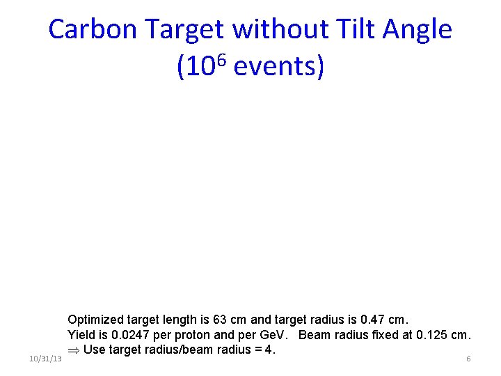 Particle Production with Carbon Target and IDS 120