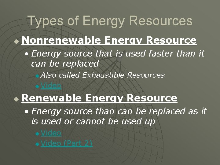 Energy Conservation and Transfer Explain the environmental implications
