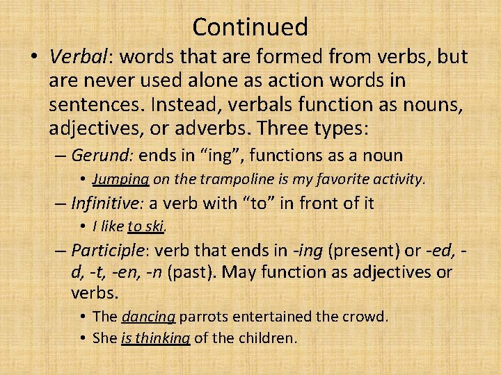 LESSON 12 GRAMMAR AND USAGE Things to Know