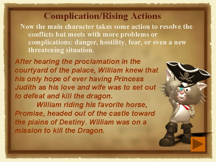 Rising Action Climax Conflict Falling Actions Resolution or