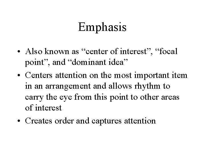 Elements and Principles of Design The Elements of