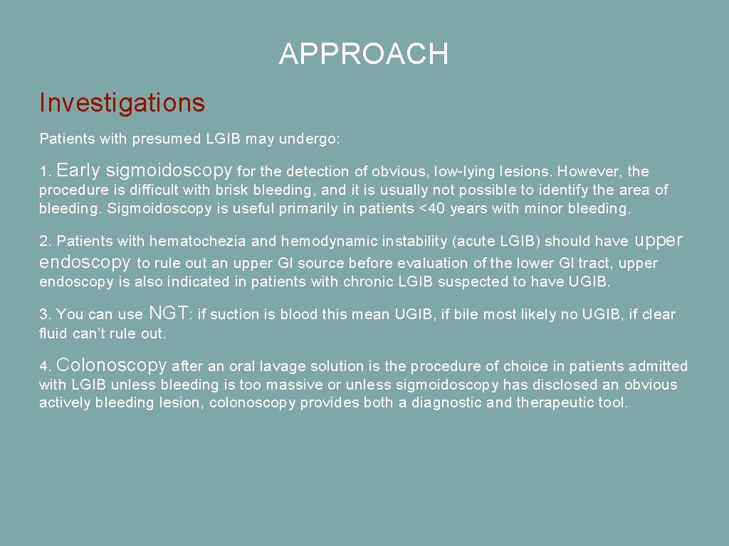 LOWER GASTROINTESTINA L BLEEDING SUPERVISED BY DR EMAD