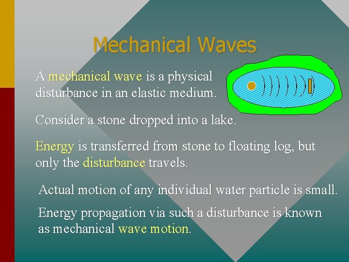Mechanical Waves A Power Point Presentation by Paul