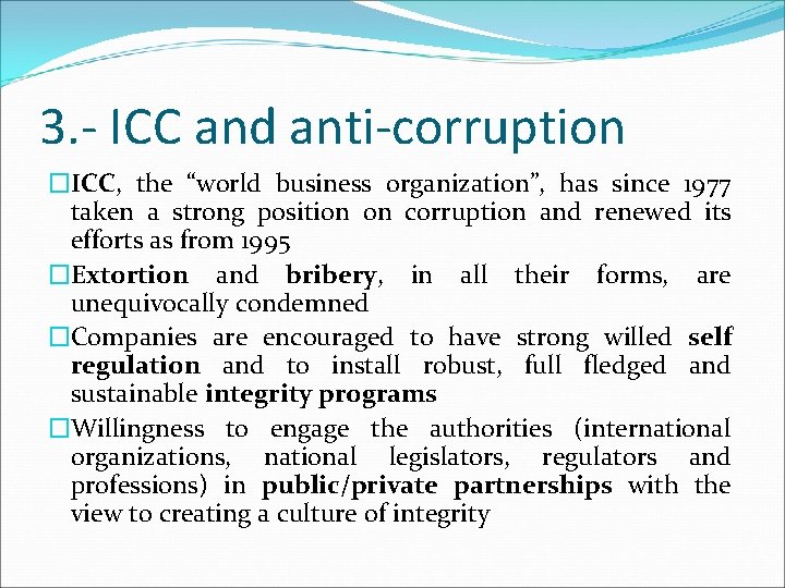 Fourth ICAC Symposium Deals under the Table the