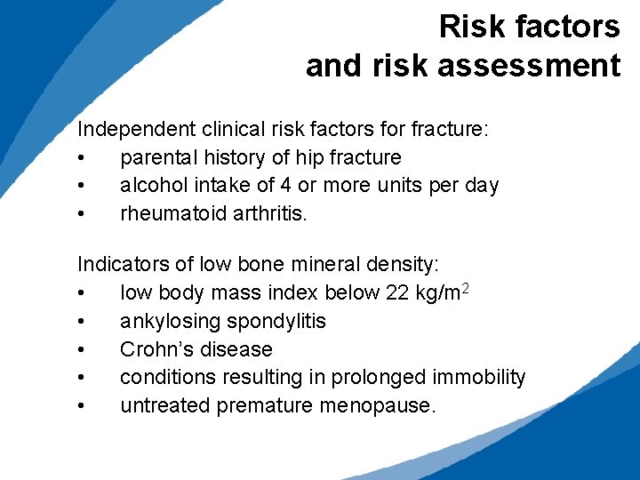 Primary and secondary prevention of osteoporotic fragility fractures