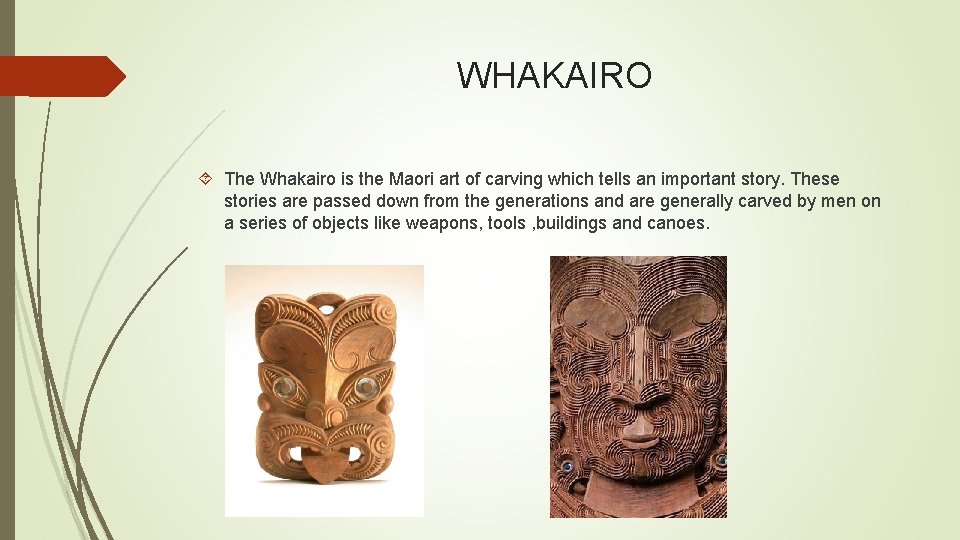 THE MAORI PEOPLE Five Traditions HONGI A gesture