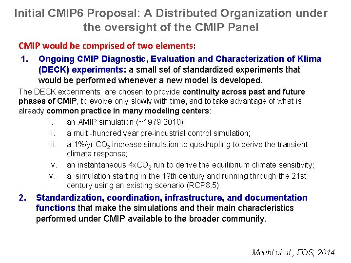CMIP 6 and how observations can inform evaluation