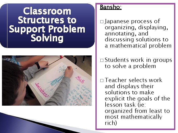 Big Ideas Problem Solving in the Junior Classroom