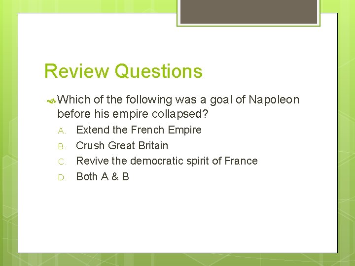 Napoleons Empire Collapses Ch 7 Sec 4 Napoleons