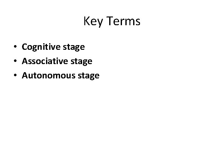 Quick Quiz 1 2 3 4 Describe operant