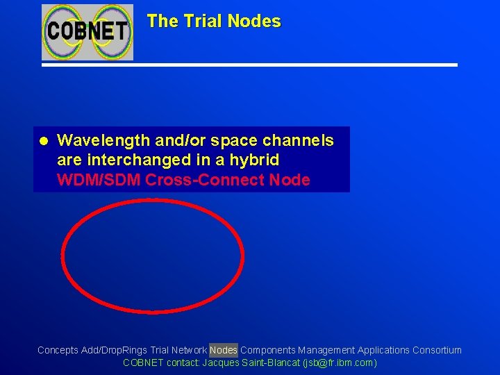 Corporate Optical Backbone Networks Objectives and Concepts l