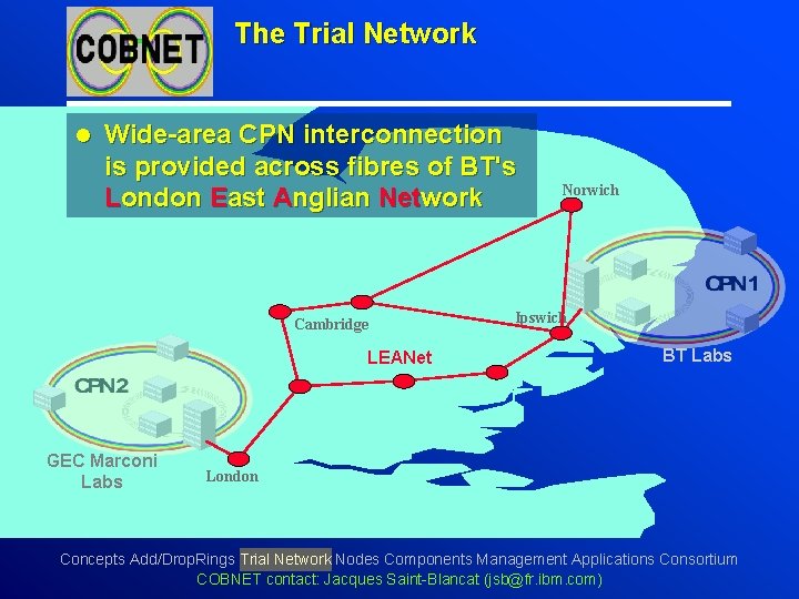 Corporate Optical Backbone Networks Objectives and Concepts l