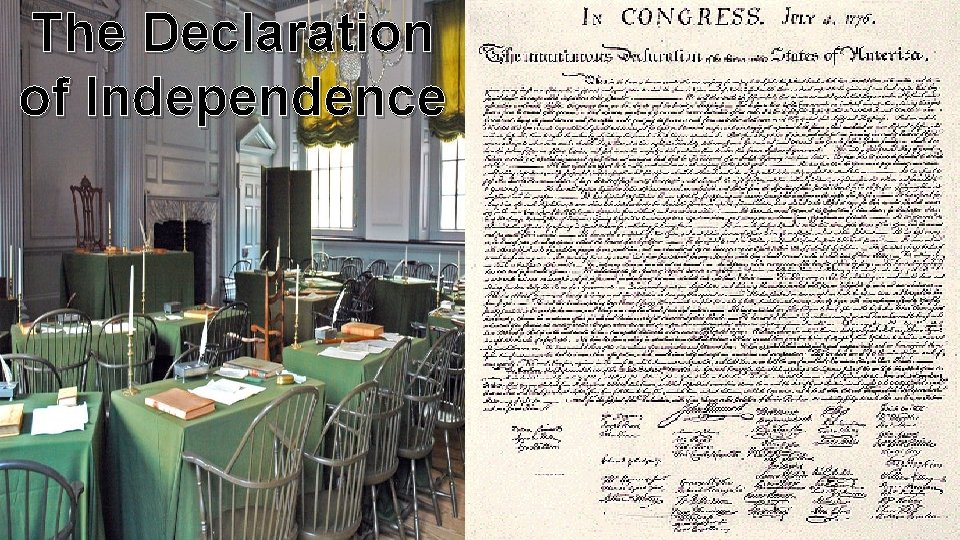 The Declaration of Independence Review Meeting in Philadelphia