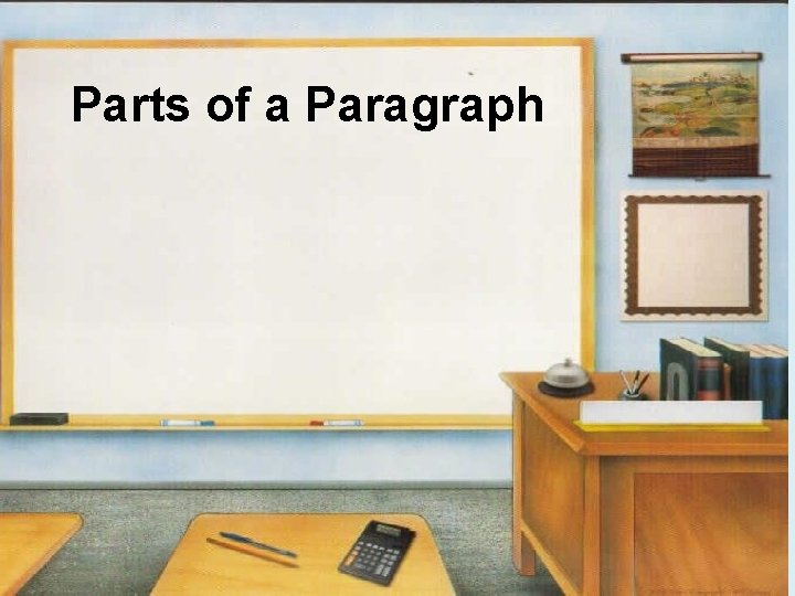 Parts of a Paragraph Menu Parts of a