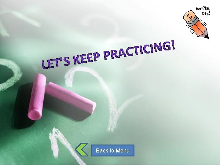 Parts of a Paragraph Menu Parts of a