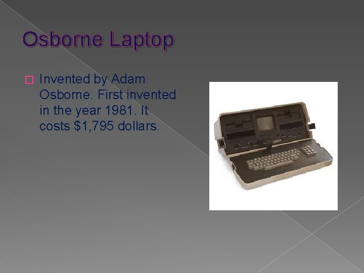 Technology Timeline Breanna Robertson Received 91812 Due 92112