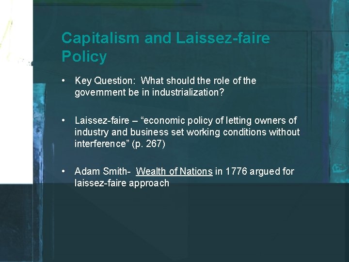 The Industrial Revolution What was the Industrial Revolution