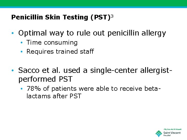 Antimicrobial Stewardship Penicillin Allergies Emmanuel Cacio Pharm D