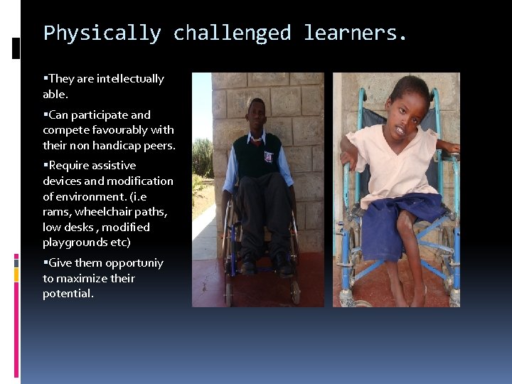 TYPES OF DISABILITIES SENEIYA CLASS CATEGORIES OF SPECIAL