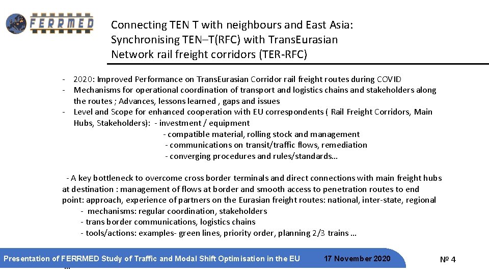 Suitable interconnection routes to neighbouring countries and main