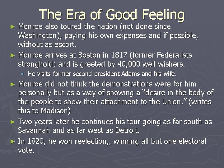 Unity and Sectionalism Chapter 10 Lesson 3 The