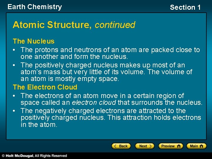 Earth Chemistry Section 1 Comparing Physical and Chemical