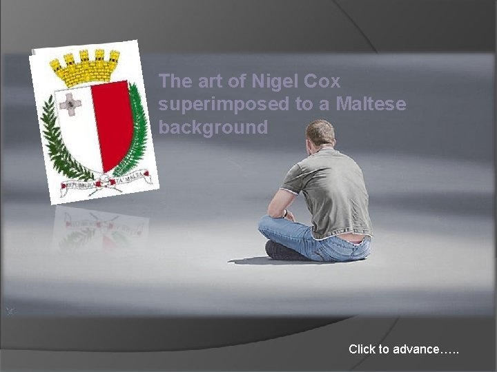 The art of Nigel Cox superimposed to a