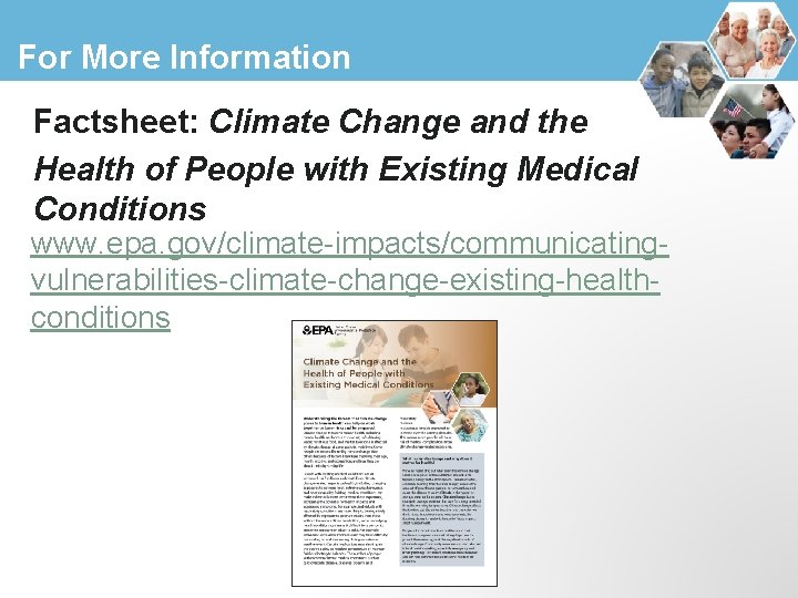 Climate Change and the Health of People with