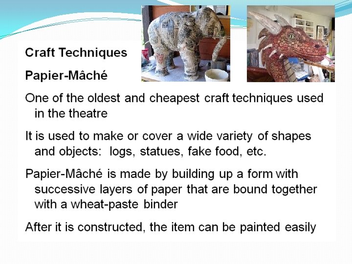 TECHNICAL THEATRE PROPS 1 PROPS items that are