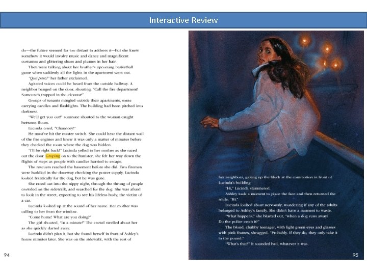 Interactive Review How do we learn to connect