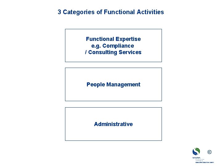 The Business Plan An alignment of functional activities