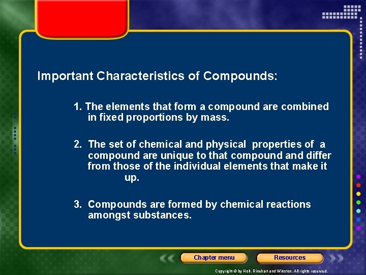 Matter and Its Properties Objectives Explain why mass
