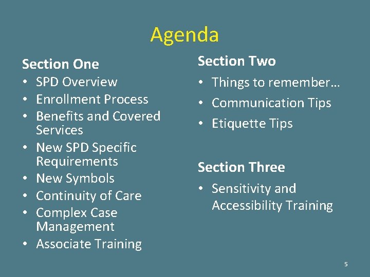 Welcome The presentation about seniors and persons with