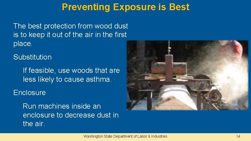 Wood Dust and Asthma December 2019 Wood Dust