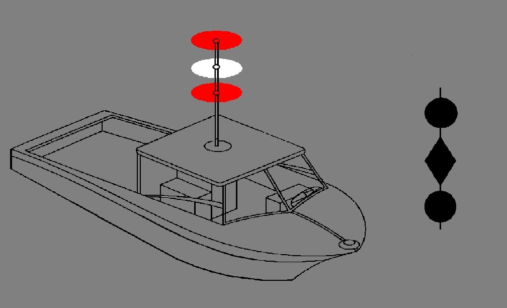 a A vessel not under command shall exhibit