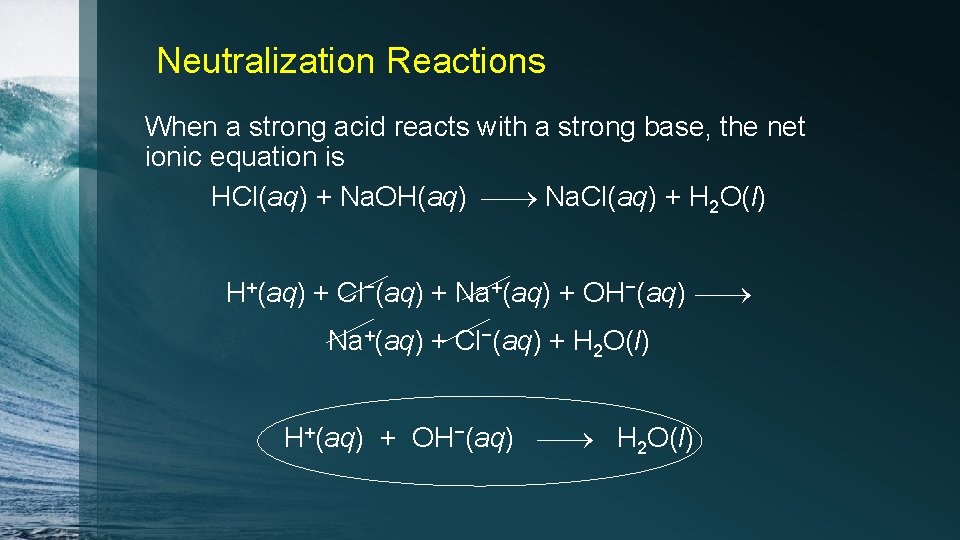 Chapter 4 Aqueous Reactions AP Chemistry Unit 2