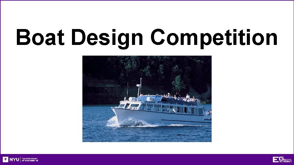Boat Design Competition Overview Objectives Background Materials Procedure