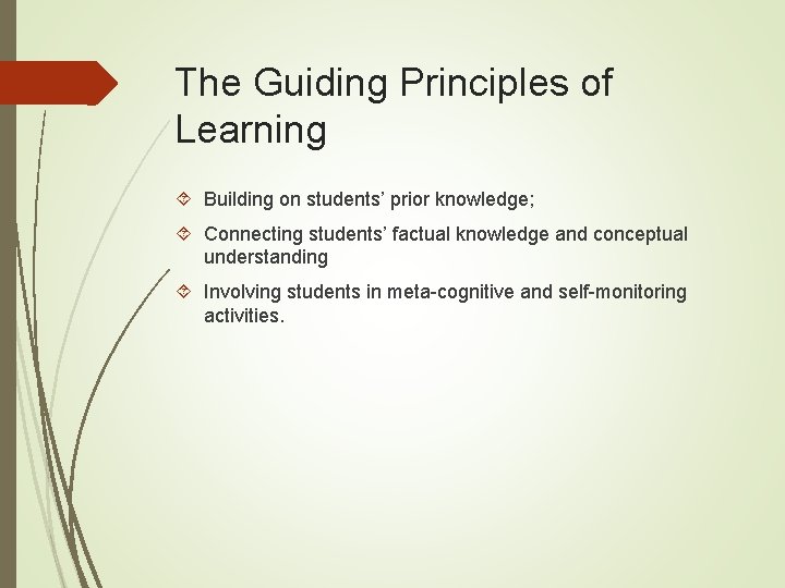 The Guiding Principles of Learning Multiple Intelligences Strategies