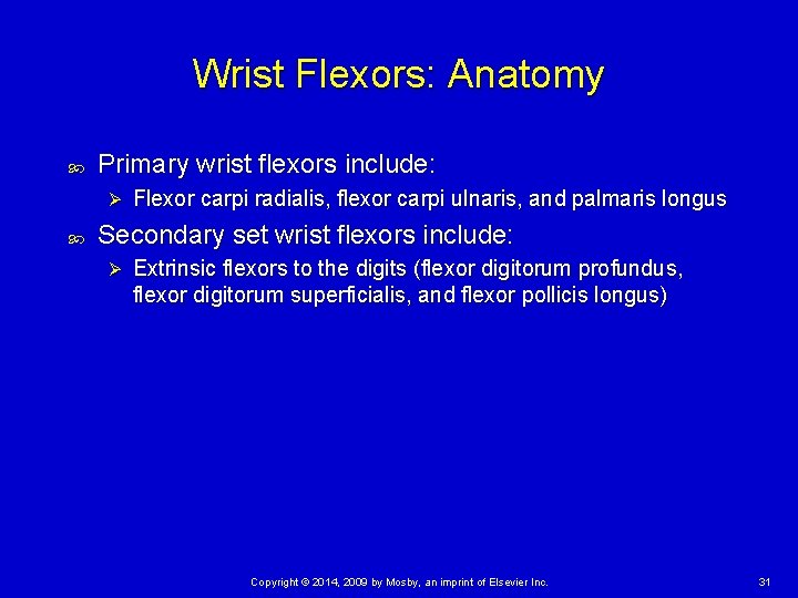 Chapter 6 Structure and Function of the Wrist