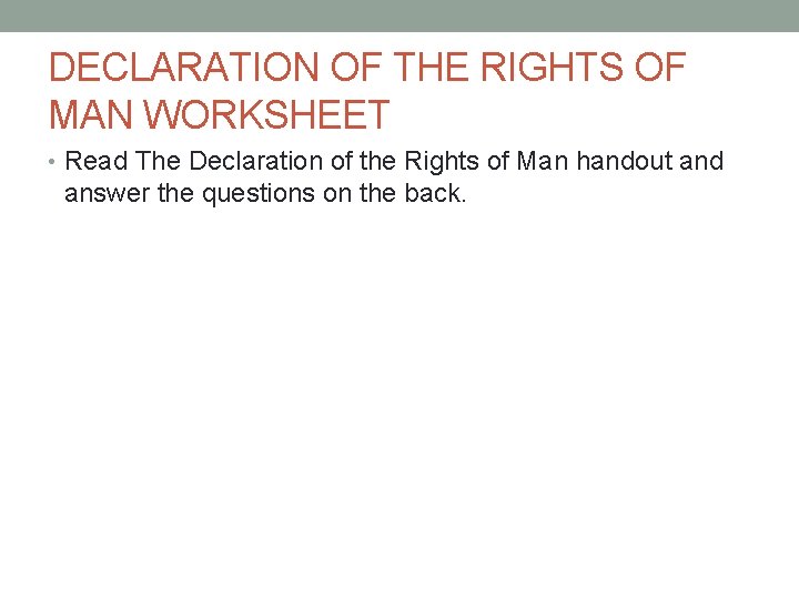 CHAPTER 20 THE FRENCH REVOLUTION Section 1 The