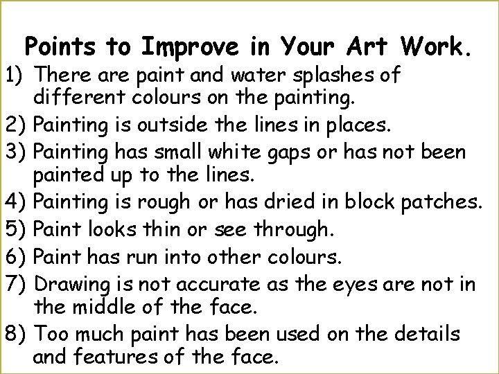 Painting a Portrait Lesson 12 Assessing Portrait and